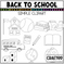 Simple Back To School Background Scene August Clipart Commercial Use ...