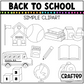 Simple Back To School Background Scene August Clipart Commercial Use ...
