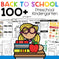 100+ Back To School Engaging Activities and Resources Bundle ...