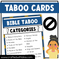 Bible Taboo Party Game 150 Cards Christian Fun Friday Ice Breaker Brai ...