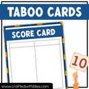 Bible Taboo Party Game 150 Cards Christian Fun Friday Ice Breaker Brai ...