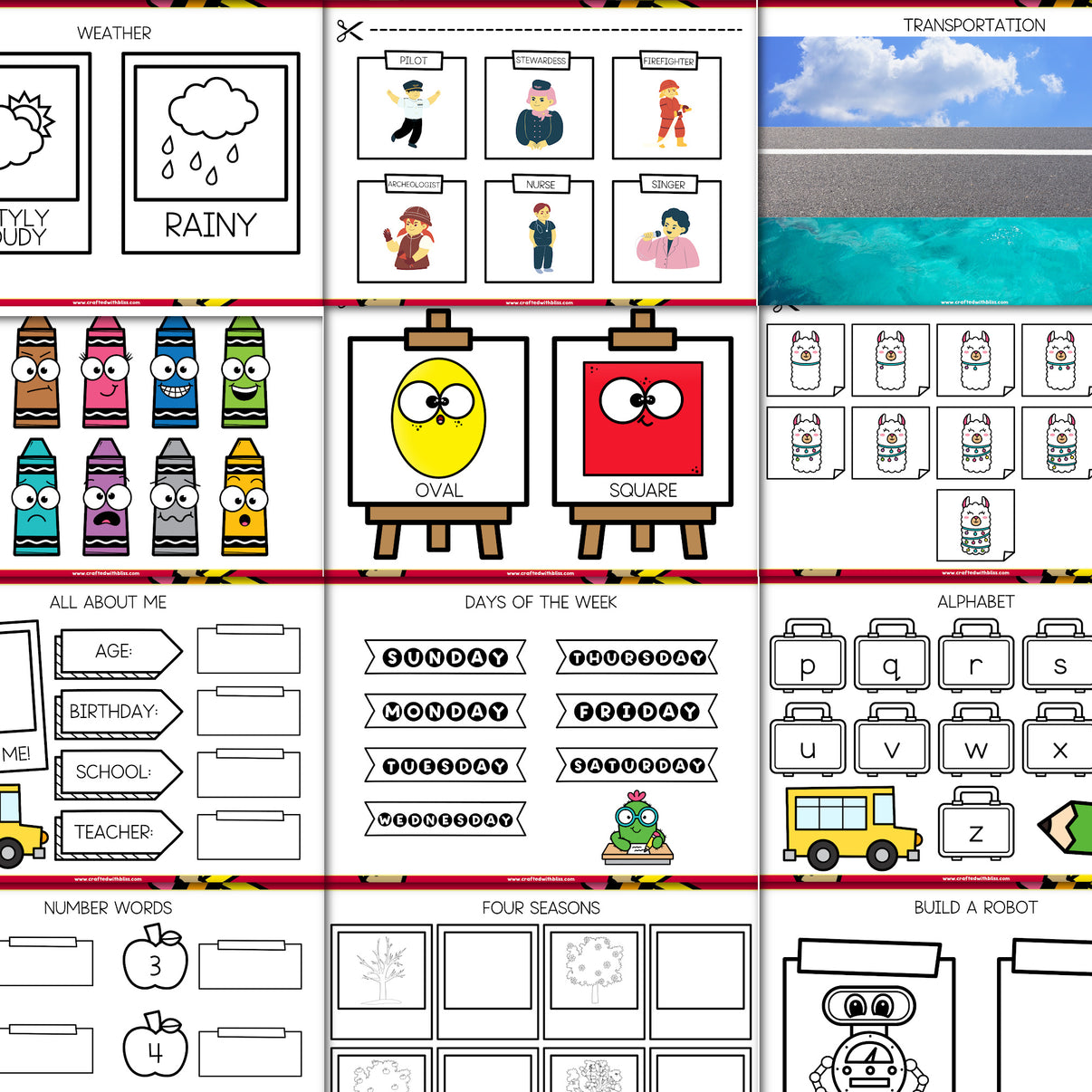 Preschool Busy Book – CraftedwithBliss