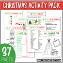 Printable Christmas Games And Fun Activities Pack For Kids Game Bundle ...