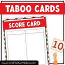 Christmas Taboo Game 150 Cards Christmas Party Game Night Forbidden Wo ...