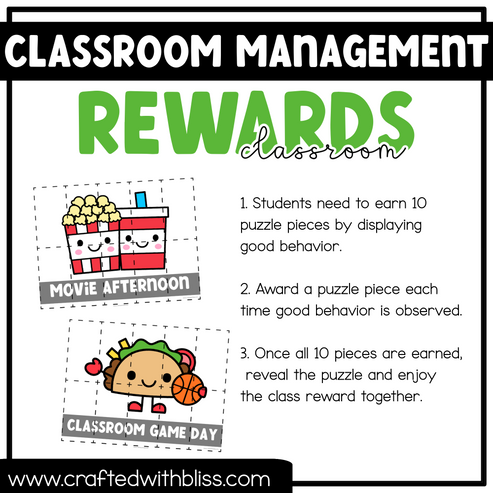 Class Rewards Puzzle | Classroom Management Tool – CraftedwithBliss