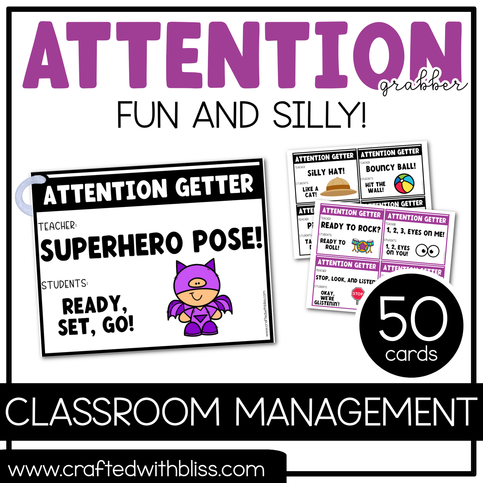 Fun and Silly Attention Getter Grabber | Classroom Management Tool ...