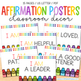 15 Rainbow Affirmation Posters Classroom Decor | Back to School ...