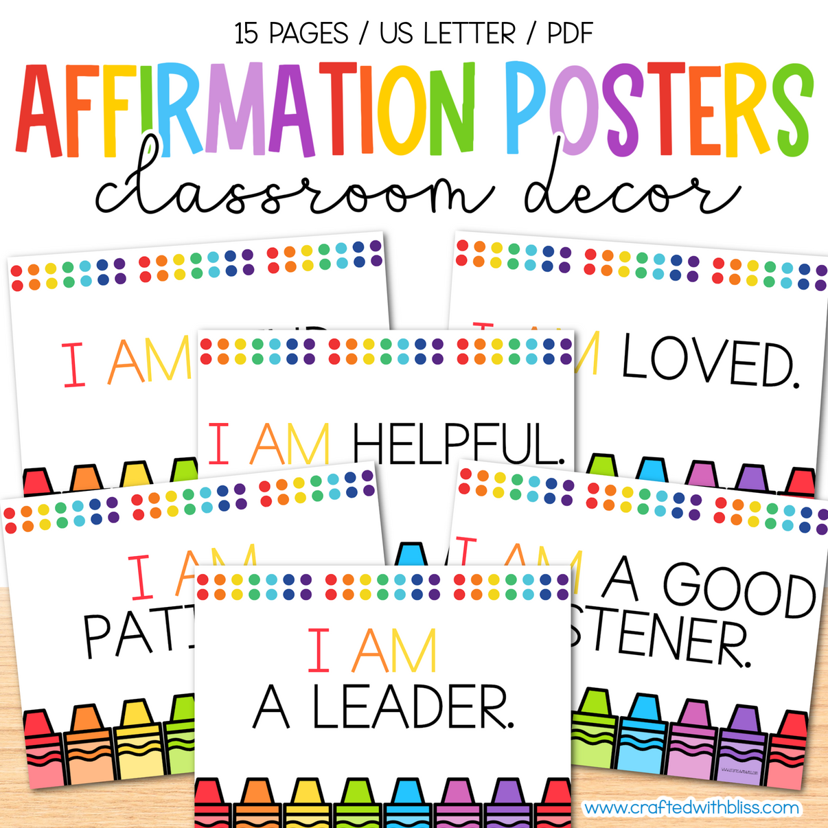 15 Rainbow Affirmation Posters Classroom Decor | Back to School ...