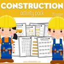 Construction Activity Pack For Preschool - Kindergarten – CraftedwithBliss