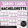 Dirty Bachelorette Party Taboo Game 150 Cards Bridal Party Game Night – CraftedwithBliss
