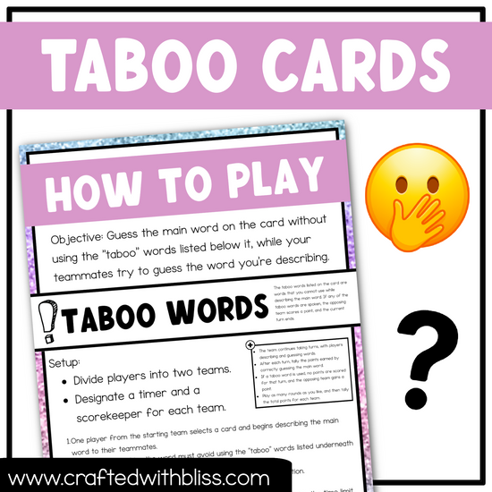 Dirty Bachelorette Party Taboo Game 150 Cards Bridal Party Game Night – CraftedwithBliss