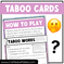 Dirty Bachelorette Party Taboo Game 150 Cards Bridal Party Game Night – CraftedwithBliss