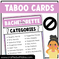 Dirty Bachelorette Party Taboo Game 150 Cards Bridal Party Game Night – CraftedwithBliss