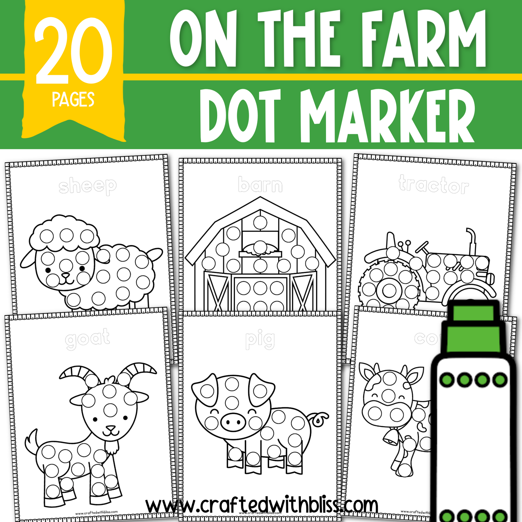 400+ Pages Themed Dot Marker Super Bundle – CraftedwithBliss