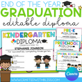 Graduation Kit Bundle Pre-K, Preschool & Kindergarten | End Of The Yea ...
