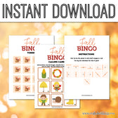 Fall BINGO For Kids - 30 Cards – CraftedwithBliss
