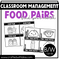 Cute Food Pairs Find Your Partner Visual Cards | Classroom Management ...