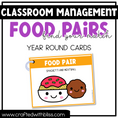 Cute Food Pairs Find Your Partner Visual Cards | Classroom Management ...