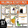 Printable Halloween Games And Fun Activities Pack For Kids Game Bundle ...