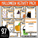 Printable Halloween Games And Fun Activities Pack For Kids Game Bundle ...