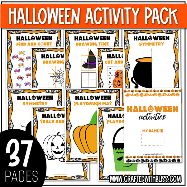 Printable Halloween Games And Fun Activities Pack For Kids Game Bundle ...