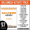 Printable Halloween Games And Fun Activities Pack For Kids Game Bundle ...