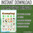 Camping Bingo For Kids - 30 Cards – CraftedwithBliss