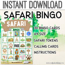 Safari Bingo For Kids - 30 Cards – CraftedwithBliss
