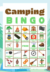 Camping Bingo For Kids - 30 Cards – CraftedwithBliss