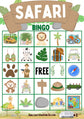 Safari Bingo For Kids - 30 Cards – CraftedwithBliss