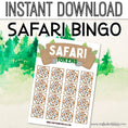 Safari Bingo For Kids - 30 Cards – CraftedwithBliss