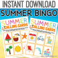 Summer Bingo For Kids - 30 Cards – CraftedwithBliss