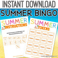 Summer Bingo For Kids - 30 Cards – CraftedwithBliss