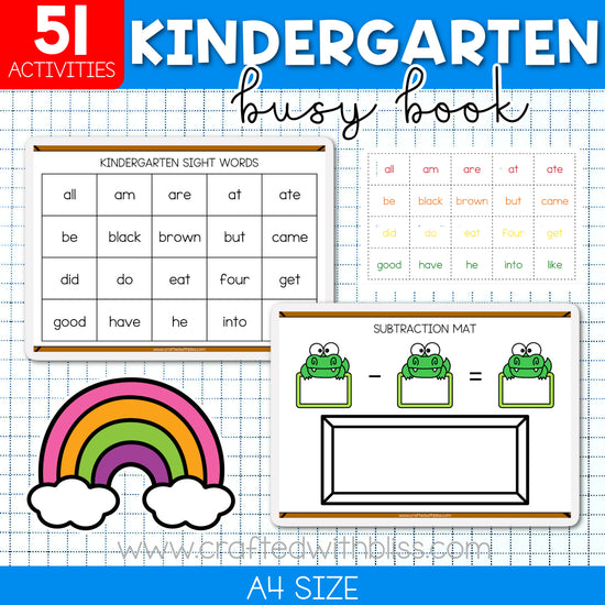 Kindergarten Busy Book – CraftedwithBliss