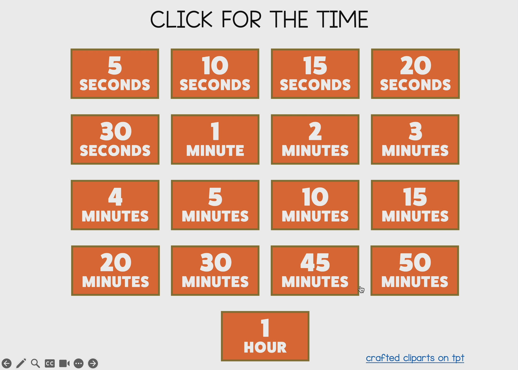 Fall Visual Timer Classroom Management Tool Transition PPT Video Autum ...