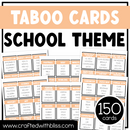 School Taboo Party Game 150 Card Fun Friday Ice Breaker Brain Break Cl ...