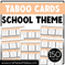School Taboo Party Game 150 Card Fun Friday Ice Breaker Brain Break Cl ...