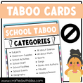 School Taboo Party Game 150 Card Fun Friday Ice Breaker Brain Break Cl ...