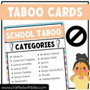 School Taboo Party Game 150 Card Fun Friday Ice Breaker Brain Break Cl ...