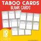 The Ultimate School Theme Taboo Game - 100 Cards – CraftedwithBliss