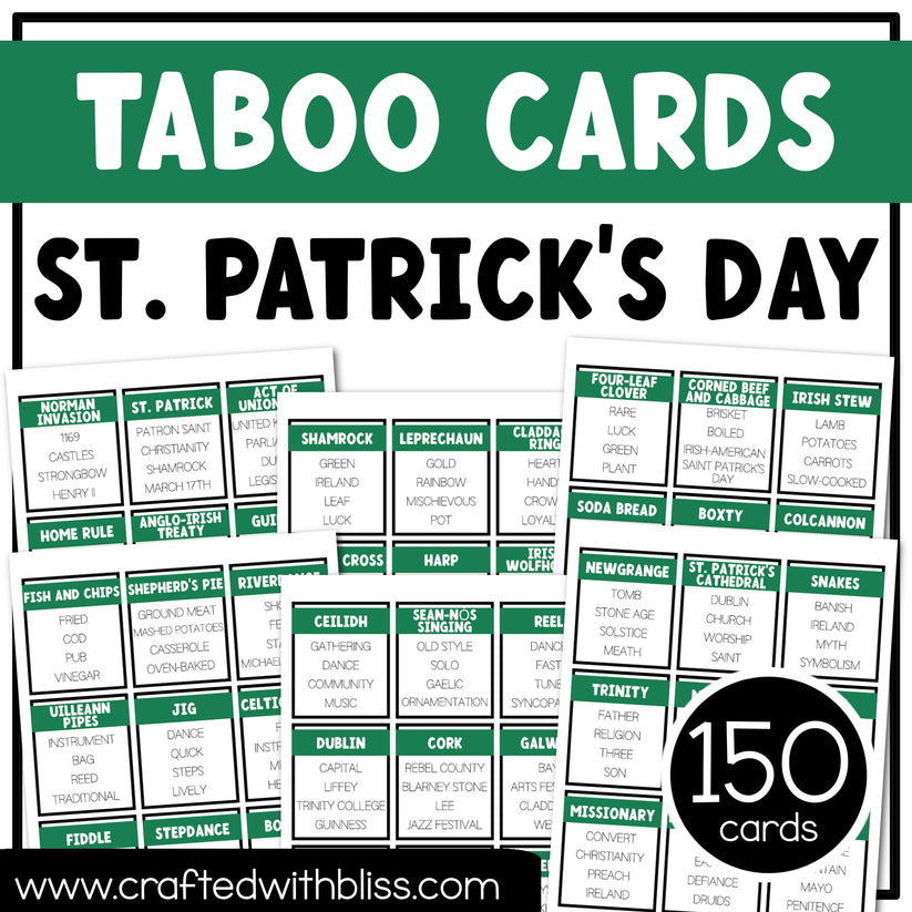 St. Patrick's Day Party Game Printable Bundle Game Night – CraftedwithBliss