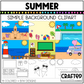 Simple Summer Background Scene June Clipart Commercial Use ...