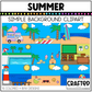 Simple Summer Background Scene June Clipart Commercial Use ...