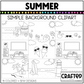 Simple Summer Background Scene June Clipart Commercial Use ...