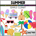 Simple Summer Background Scene June Clipart Commercial Use ...