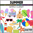Simple Summer Background Scene June Clipart Commercial Use ...