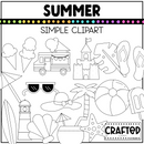 Simple Summer Background Scene June Clipart Commercial Use ...