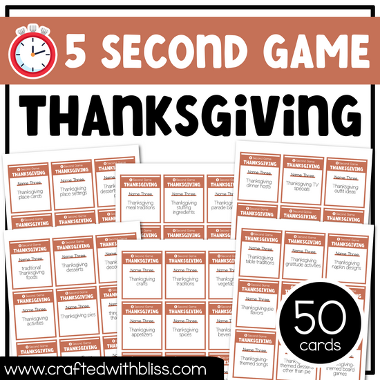 Thanksgiving Party Game Printable Bundle – CraftedwithBliss