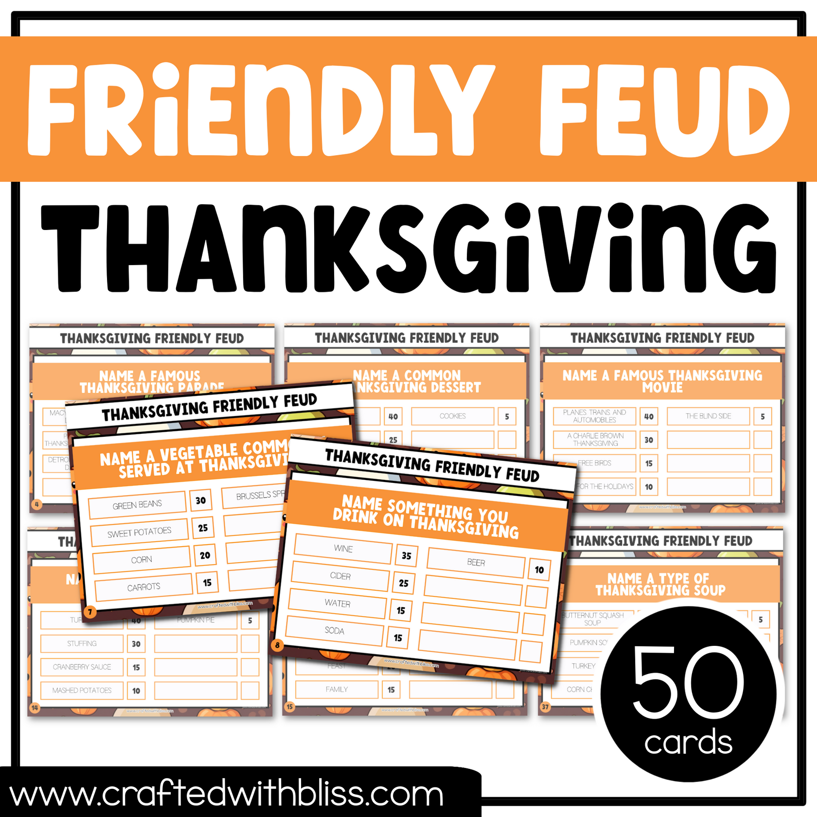 Thanksgiving Party Game Printable Bundle – CraftedwithBliss