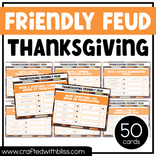 Thanksgiving Party Game Printable Bundle – CraftedwithBliss